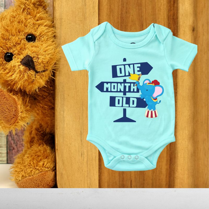 One Month Birthday Landmark Onesie For Toddlers T Bhai One Month Birthday Landmark Onesie For Toddlers T Bhai