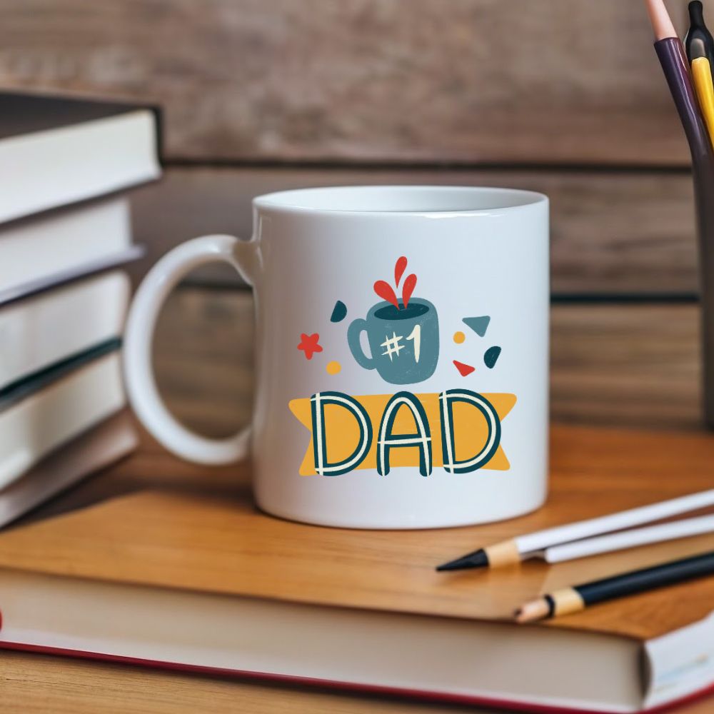 Number 1 Dad White Coffee Mug – T Bhai